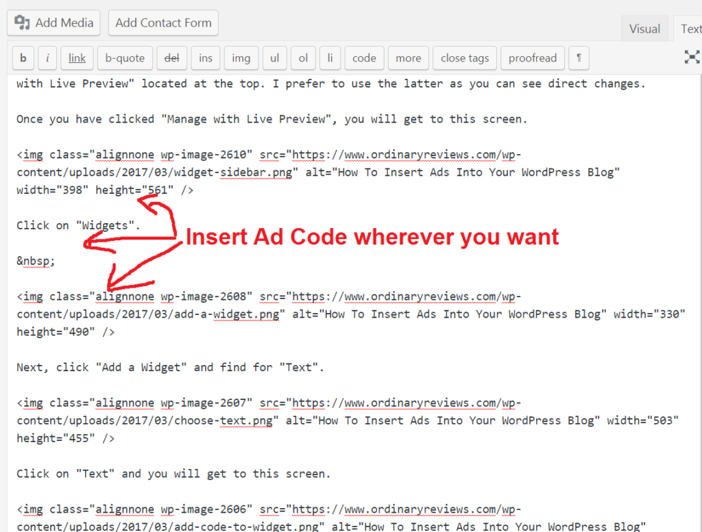 How To Insert Ads Into Your WordPress Blog - Header, Footer, Sidebar ...