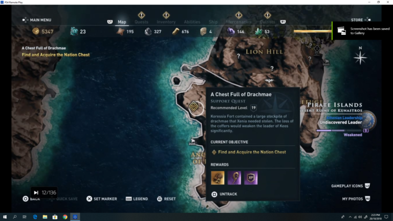 AC Odyssey: A Chest Full Of Drachmae Walkthrough