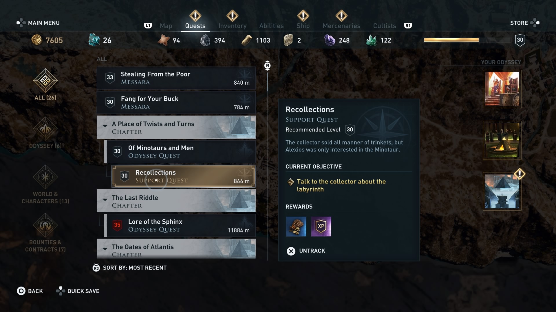 Assassin's Creed Odyssey: Recollections (Quest Walkthrough)