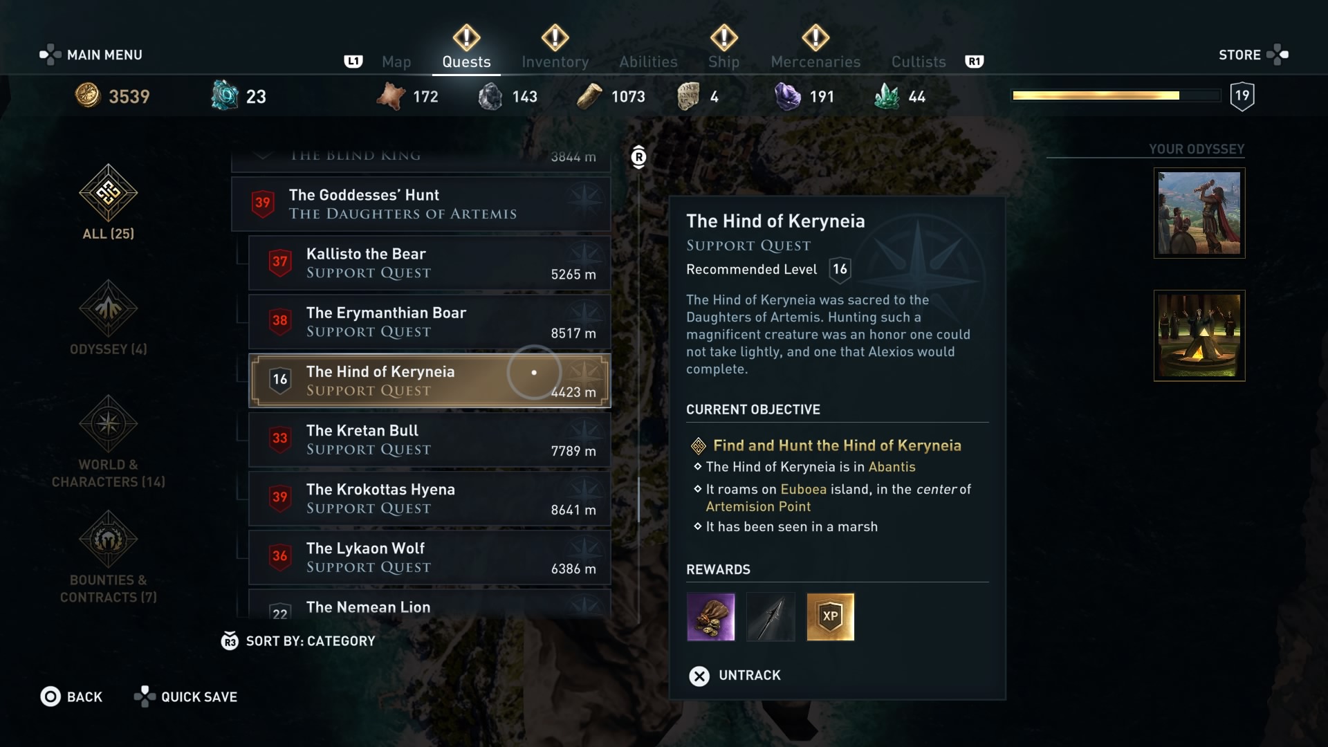 Assassin's Creed Odyssey: The Hind Of Keryneia (Walkthrough)