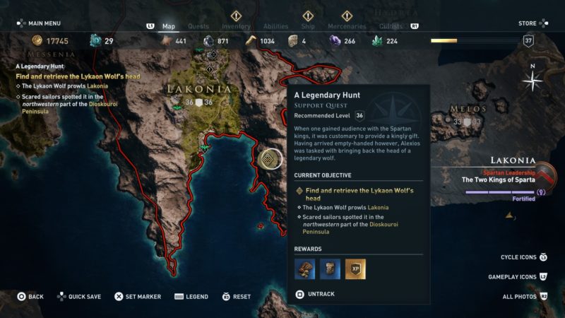 Assassins Creed Odyssey A Legendary Hunt Lykaon Wolf