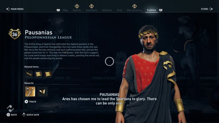 Assassin's Creed Odyssey: A Bloody Feast (Archidamos Or Pausanias)