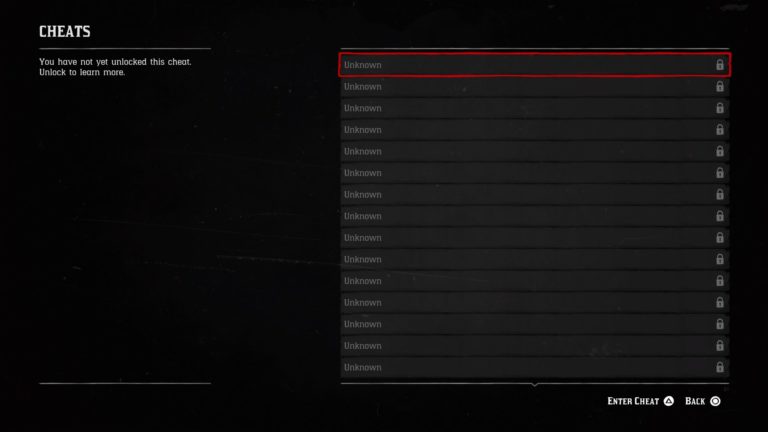 Red Dead Redemption 2 Cheat Codes (How To Unlock Cheats)