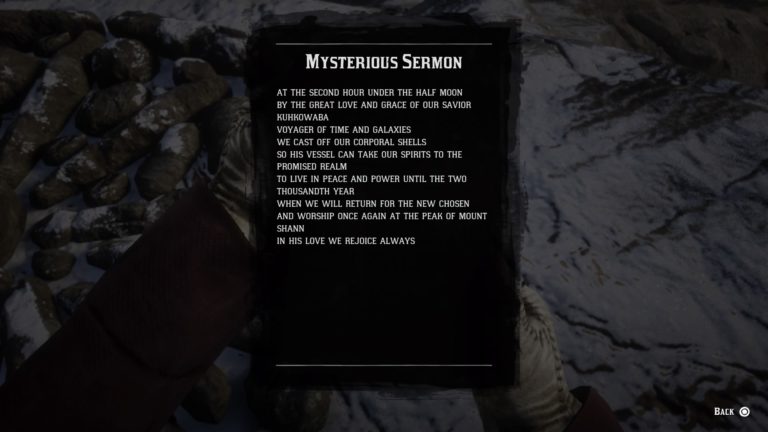 Red Dead Redemption 2: UFO Locations (Mount Shann And Shack)