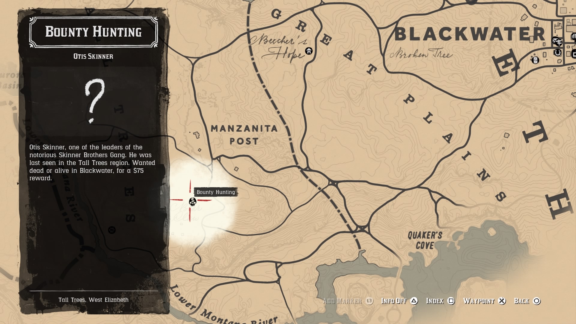 Red Dead Redemption 2 Bounty Hunting: Otis Skinner