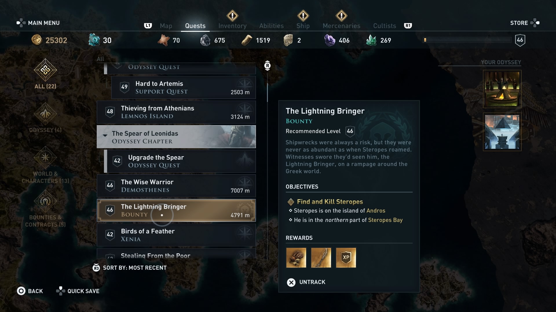Assassin's Creed Odyssey: The Lightning Bringer (Kill Steropes)