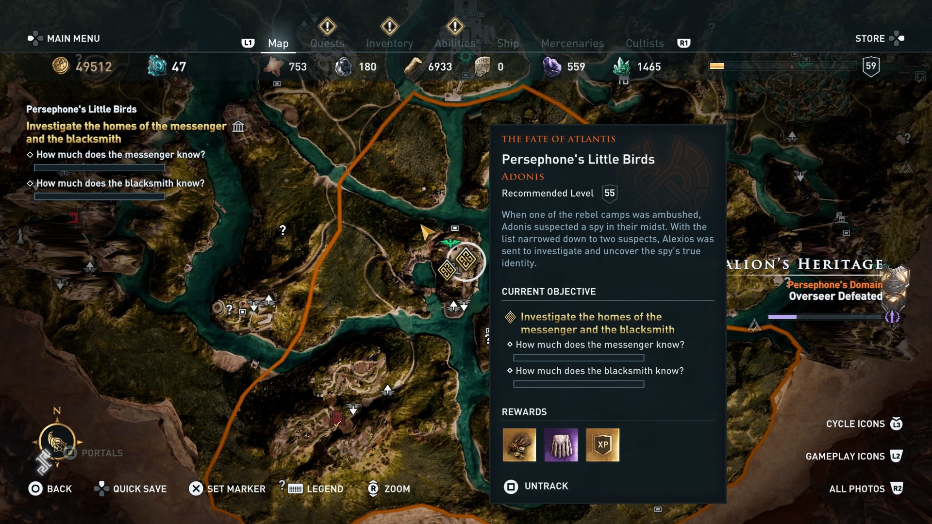 Persephone's Little Birds: Assassin's Creed Odyssey Walkthrough