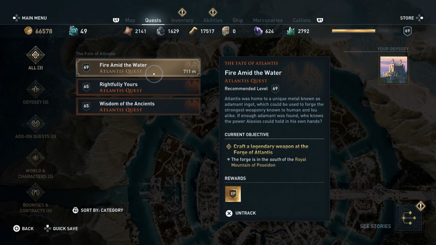 Fire Amid The Water: Assassin's Creed Odyssey Walkthrough