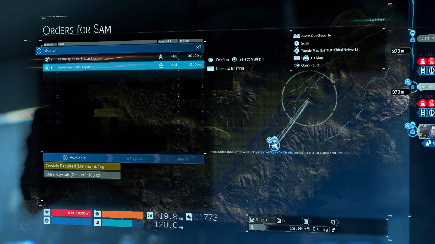 Death Stranding: Order 8 (Chiral Crystals) Walkthrough