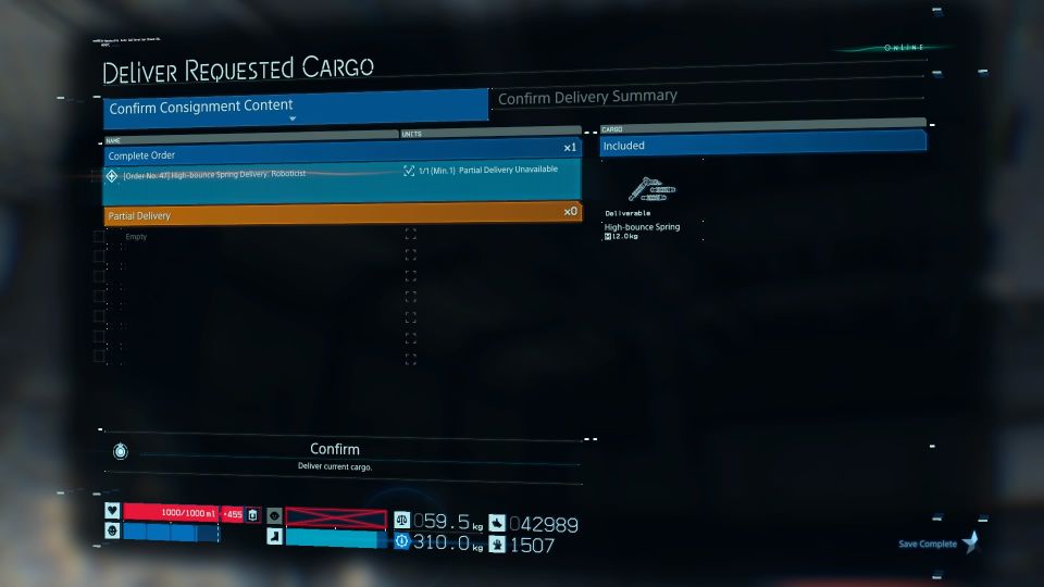 Death Stranding: Order 47 (High Bounce Spring Delivery) Walkthrough