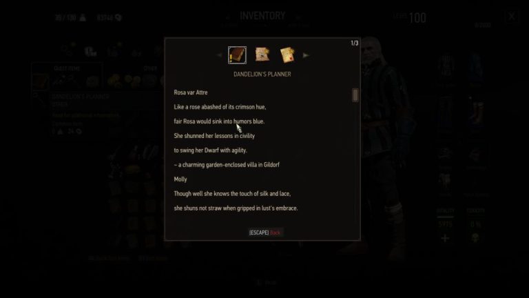 Broken Flowers: The Witcher 3 Walkthrough And Guide