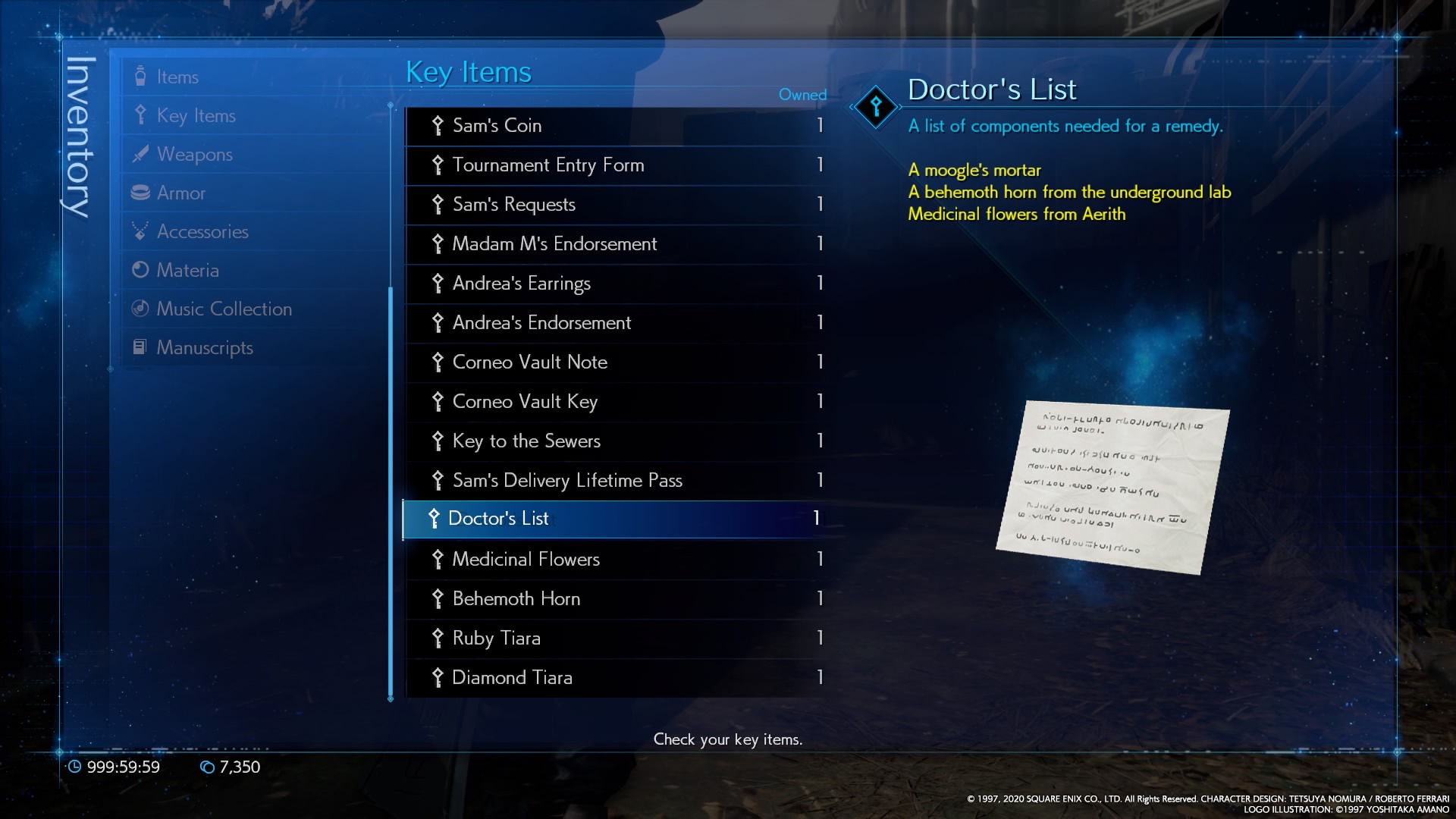 Secret Medicine - Final Fantasy 7 Remake Walkthrough