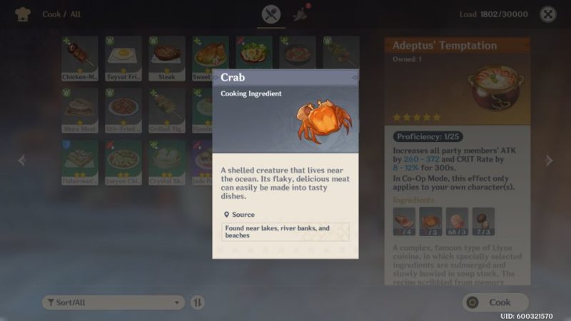 Genshin Impact: How To Find Crabs To Cook (Location) Genshin Impact: How To Find Crabs To Cook (Location)