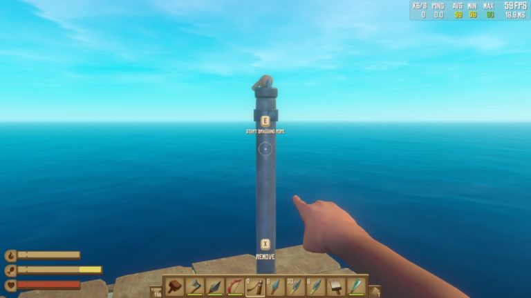 Raft Game: How To Make A Zipline And Use It