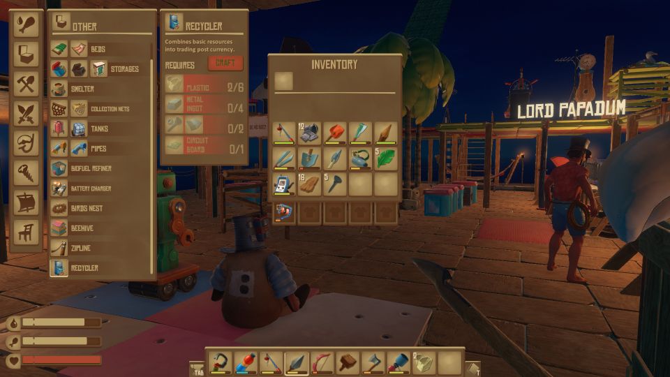 Raft: How To Get Trade Coin And Trash Cube For The Trading Post