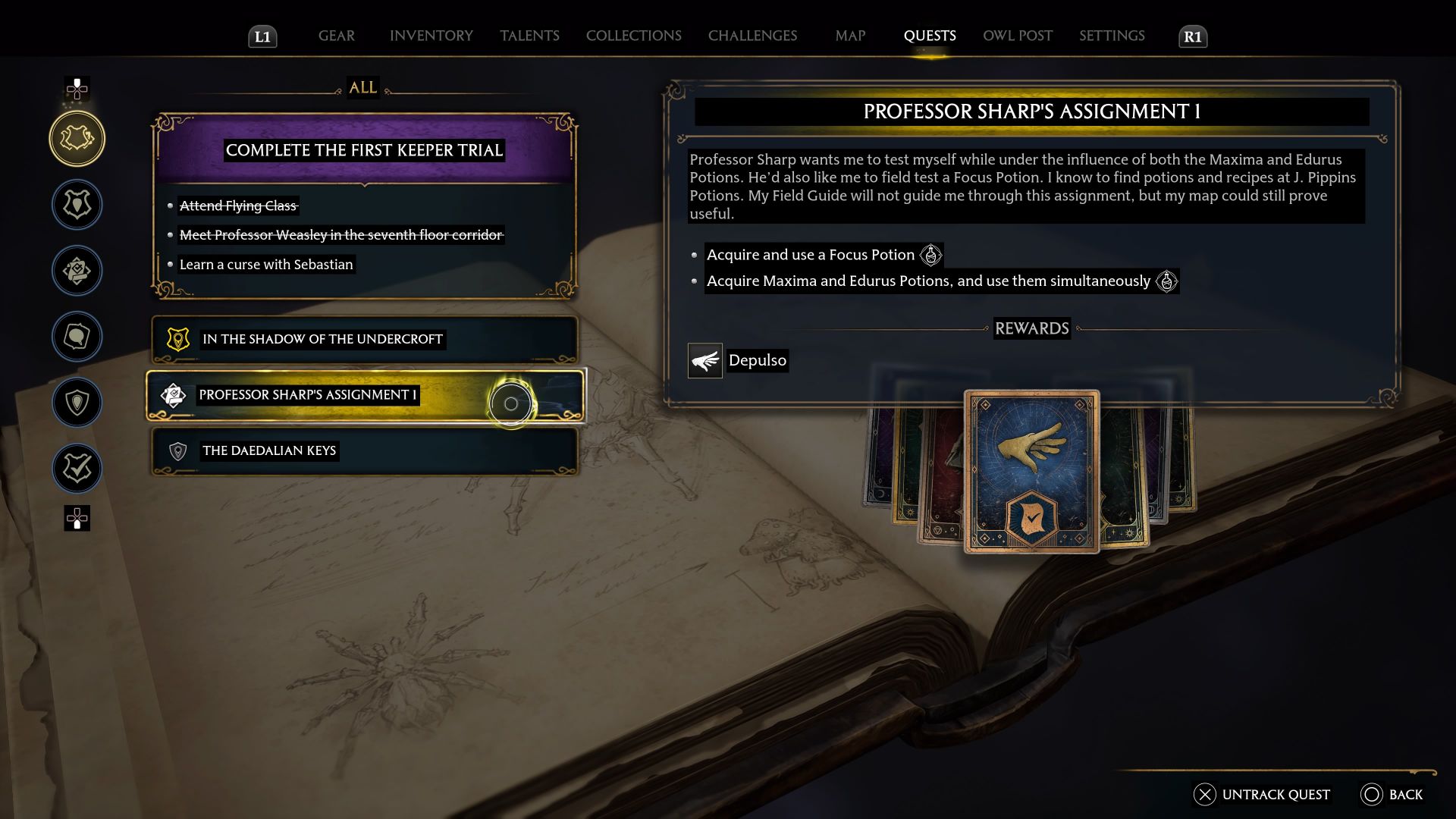 Hogwarts Legacy: Professor Sharp's Assignment 1 Walkthrough