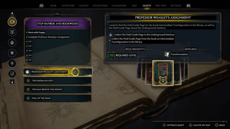 Hogwarts Legacy: Professor Weasley's Assignment Walkthrough