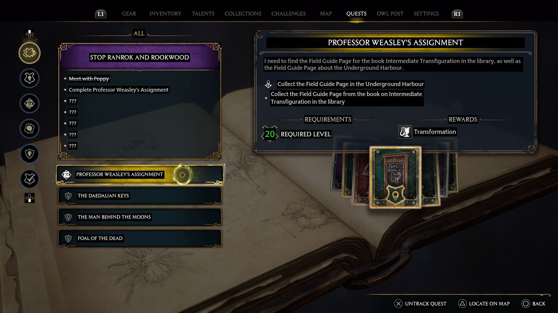 Hogwarts Legacy: Professor Weasley's Assignment Walkthrough